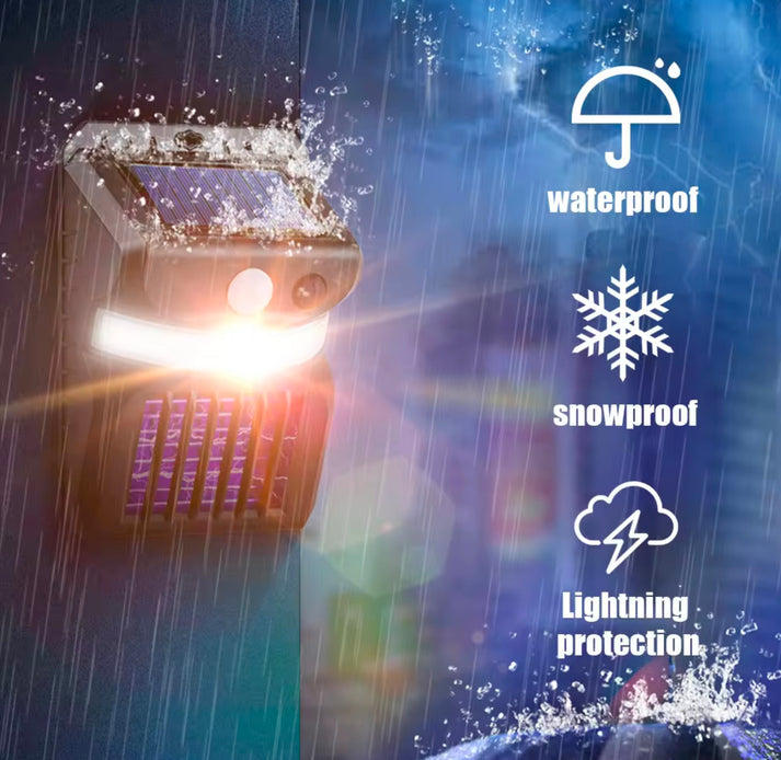 SOLAR POWERED CARAVAN/RV LIGHT/MOZZIE/ZAPPER ATTACHES TO AWNING STRAP ...